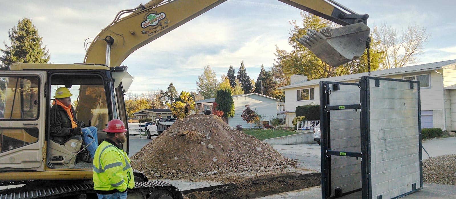 Shamrock Construction | Sewer Lines, Water Lines, Septic Tanks ...